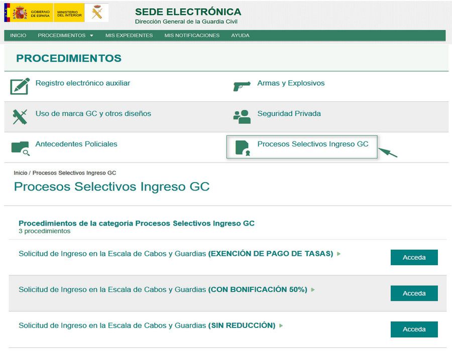 Convocatoria de Ingreso Guardia Civil 2018 - Ser Guardia Civil
